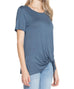Knit Slate Blue Top – Our Sunshine Boutique